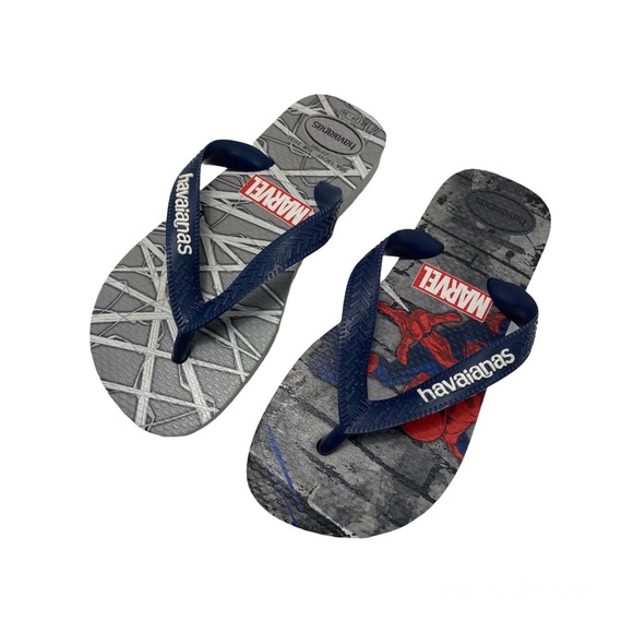 Havaianas | Shoes | Havaianas Marvel Spider Man Flip Flops Youth Size 3 ...